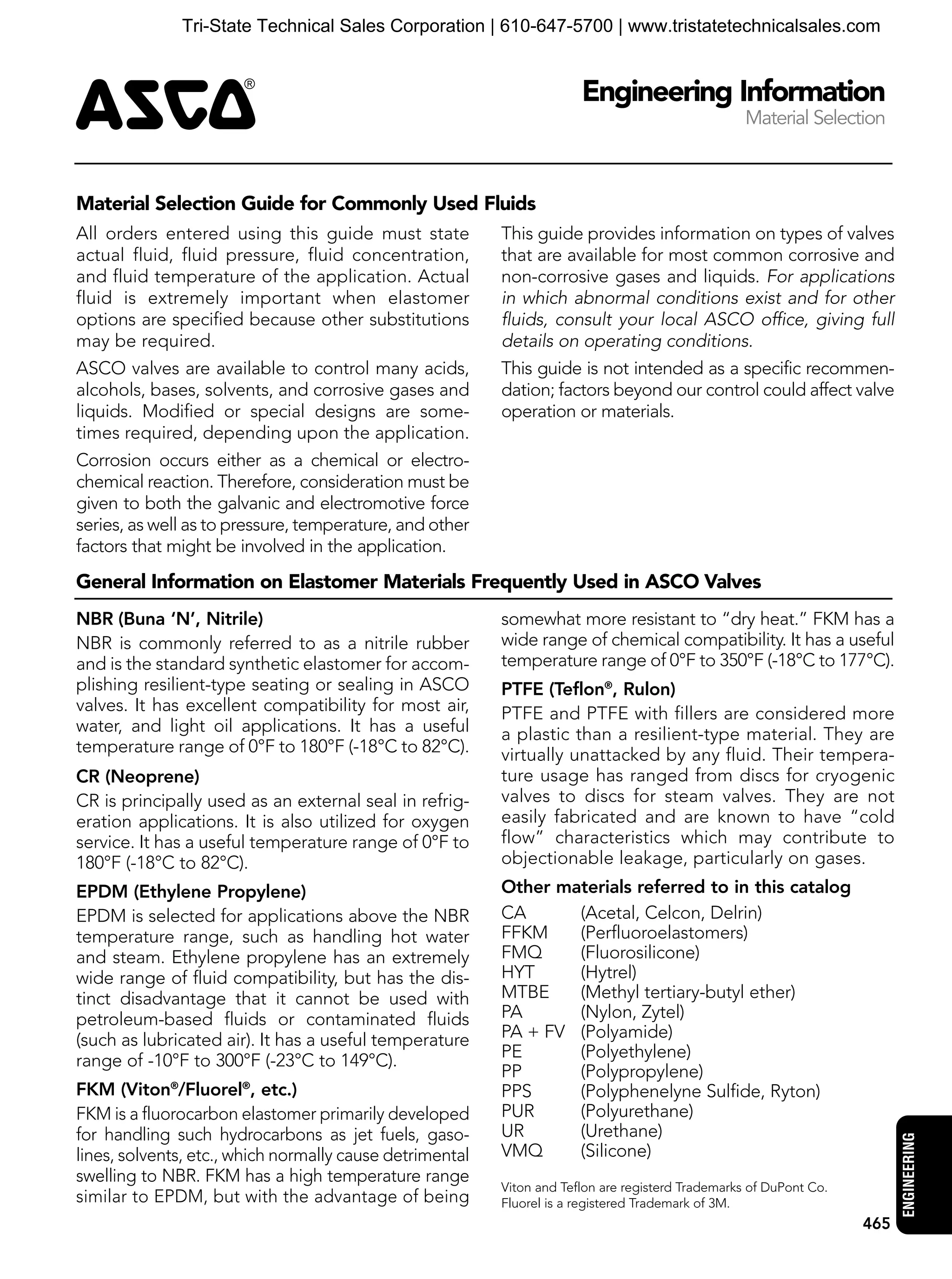 ASCO Solenoid Valve Engineering Reference Guide | PDF