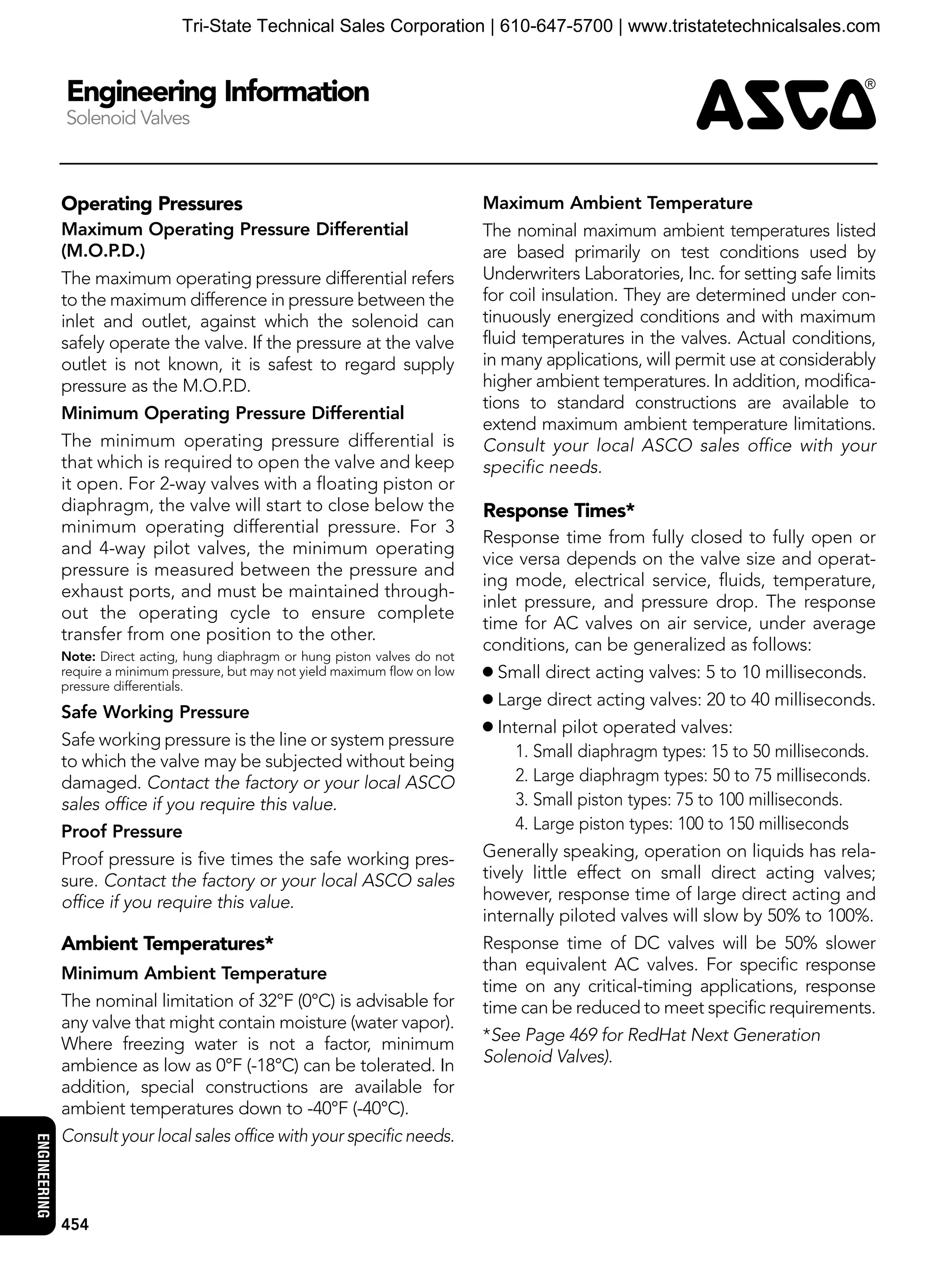 ASCO Solenoid Valve Engineering Reference Guide | PDF