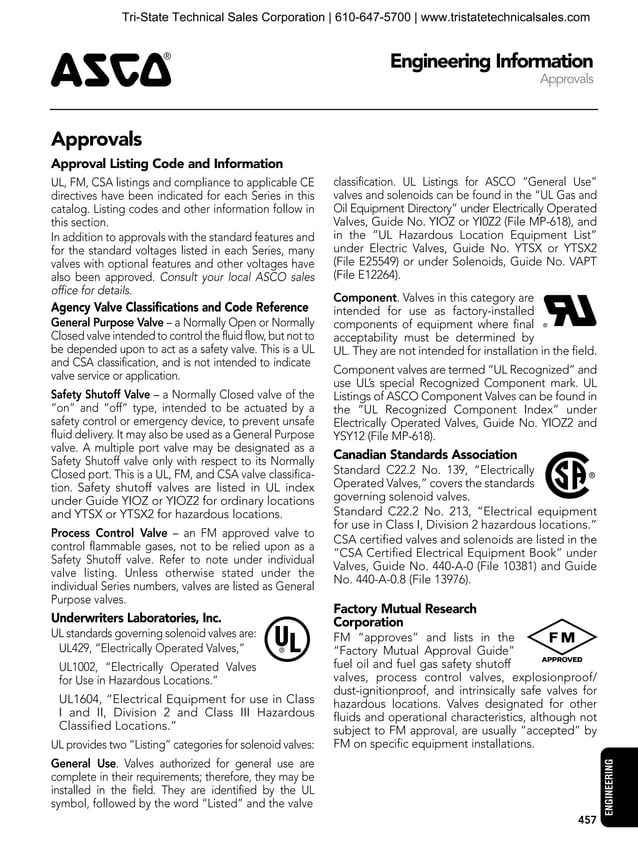 ASCO Solenoid Valve Engineering Reference Guide | PDF | Science
