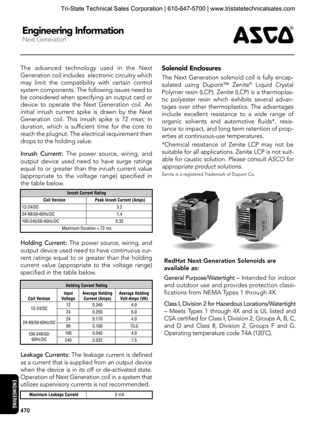 ASCO Solenoid Valve Engineering Reference Guide | PDF | Science