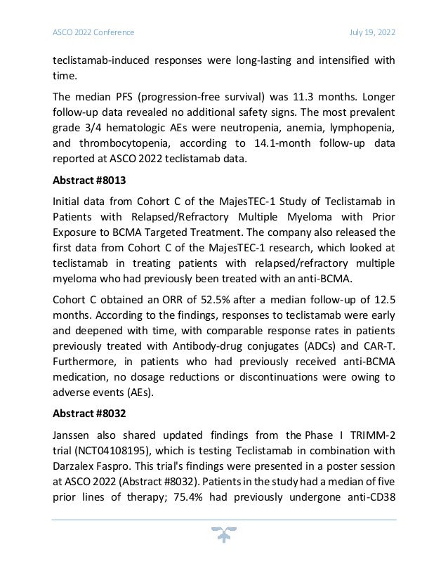 Teclistamab, a soon-to-be-approved bispecific antibody, demonstrates ...
