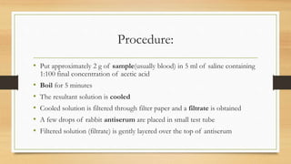 Ascoli test(Ascoli ring test) | PPTX