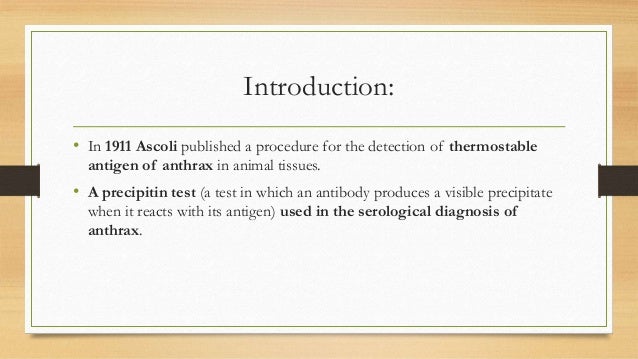 Ascoli test(Ascoli ring test)