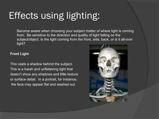 Photography: As compositon and lighting | PPT