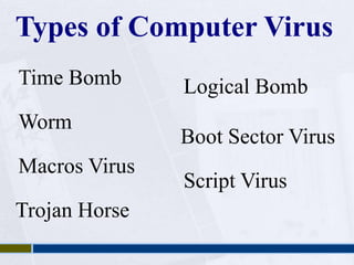 Ascomputervirus | PPSX | Operating Systems | Computer Software and Applications