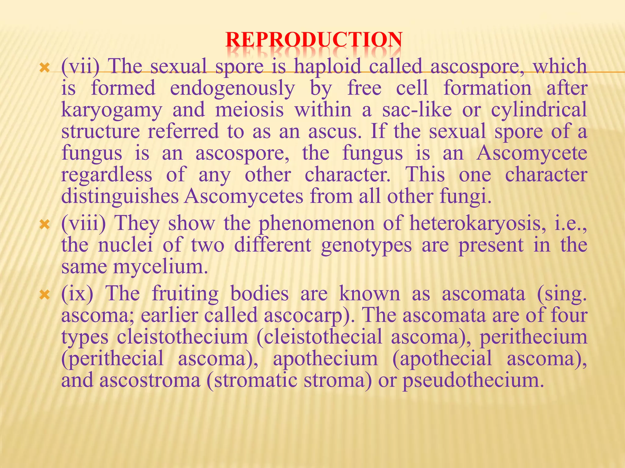 Ascomycotina - Ecology and Life Cycle | PDF