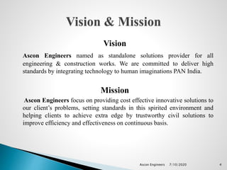 Ascon engineers company profile ppt | PPTX