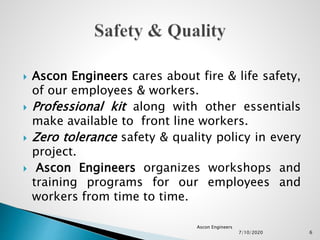 Ascon engineers company profile ppt | PPTX