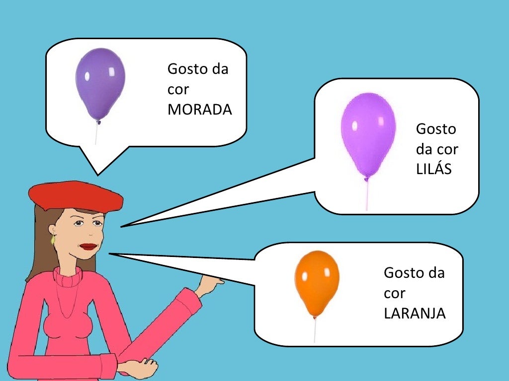 As cores em português