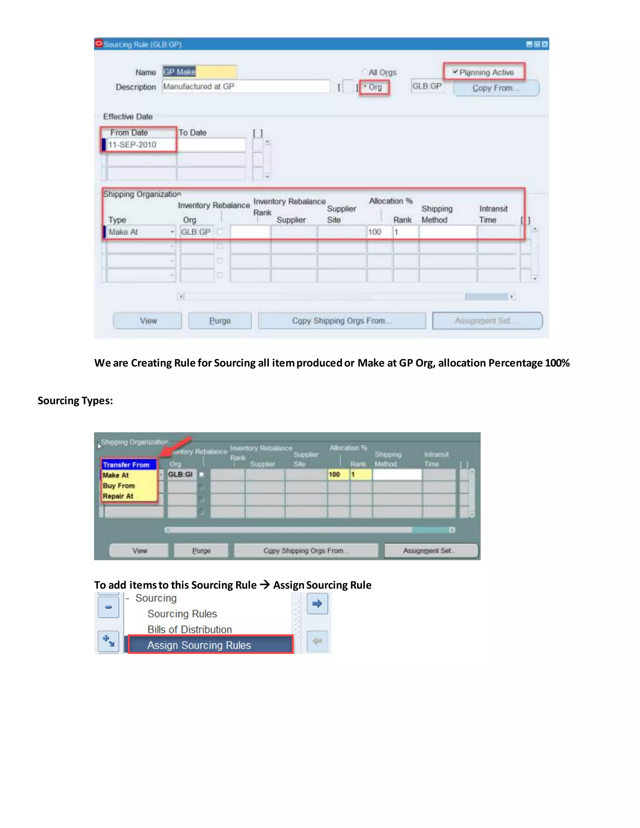 Oracle Advanced Supply chain Planning Setup | DOCX | Logistics | Business