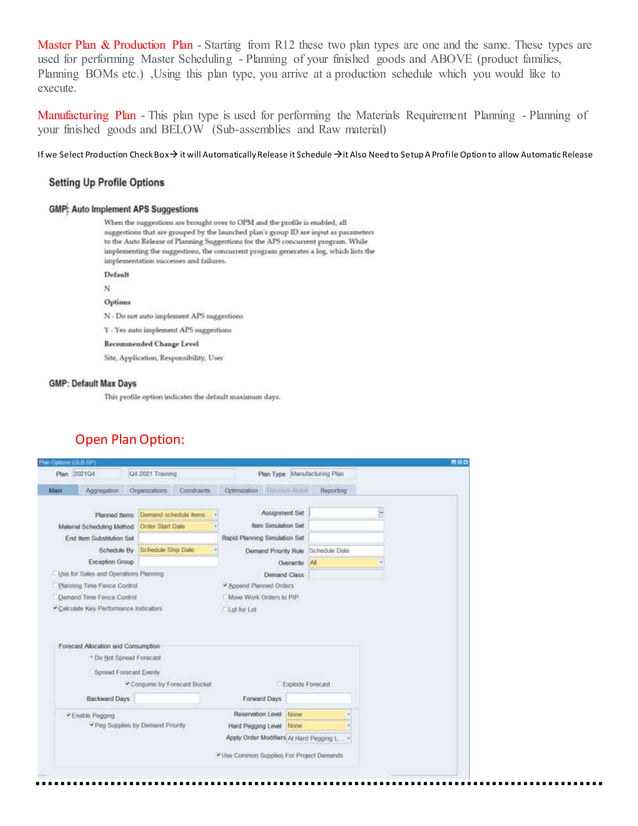 Oracle Advanced Supply chain Planning Setup | DOCX | Logistics | Business