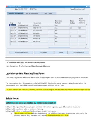 Oracle Advanced Supply chain Planning Setup | DOCX