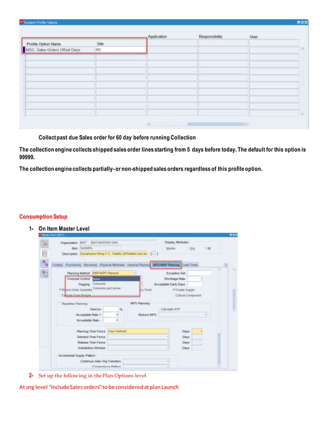 Oracle Advanced Supply chain Planning Setup | DOCX | Logistics | Business