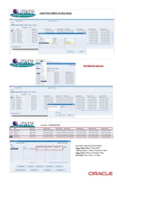 Oracle Advanced Supply chain Planning Setup | DOCX