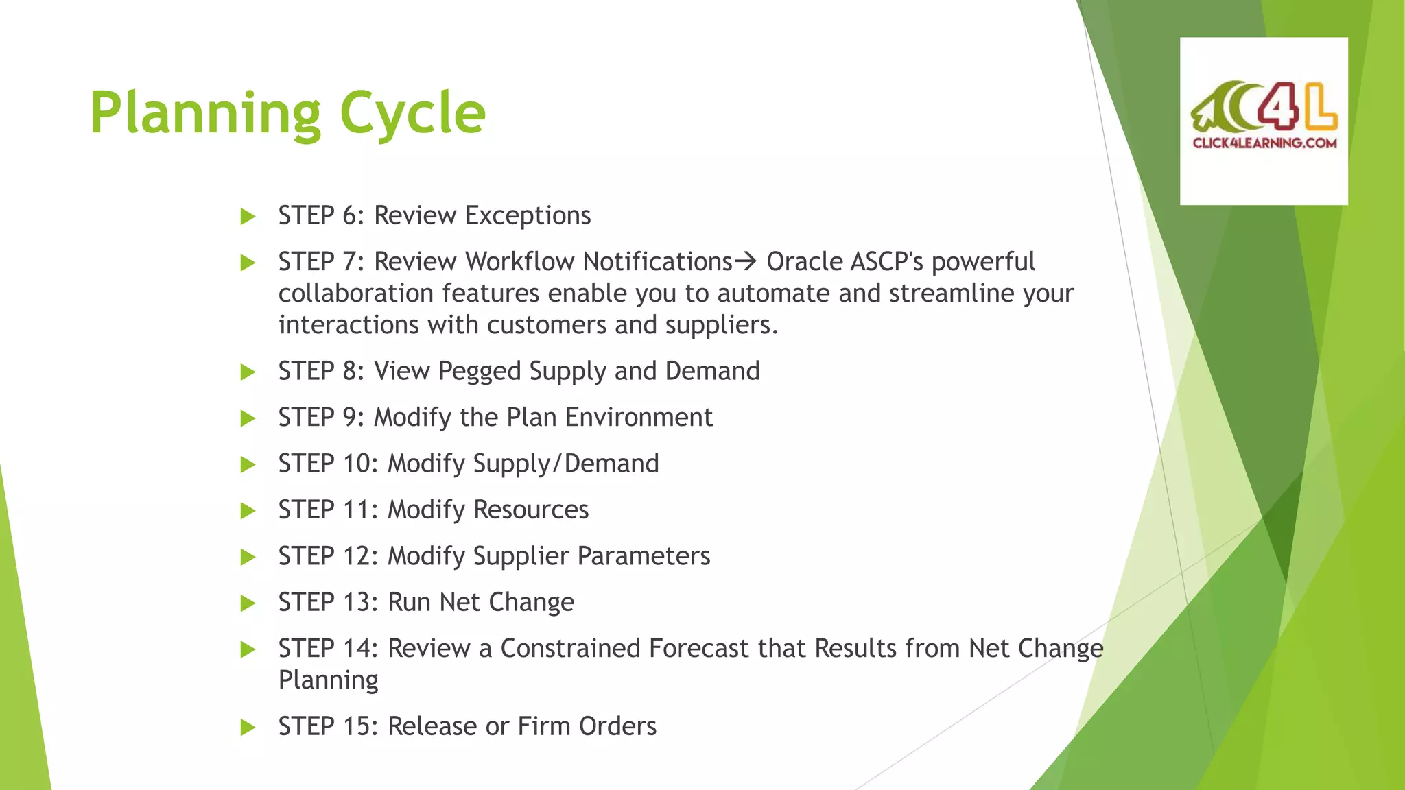 Oracle ASCP Training | PPTX