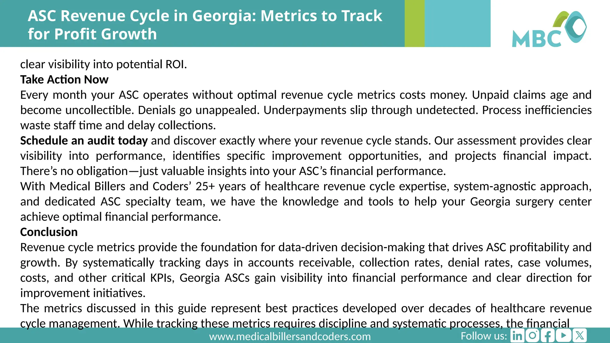 ASC Revenue Cycle in Georgia- Metrics to Track for Profit Growth.pptx