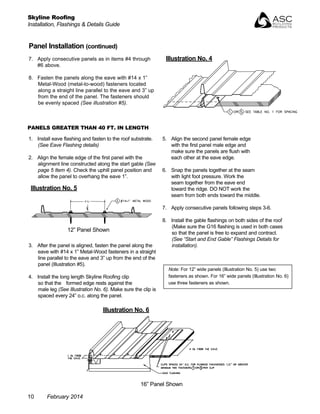 ASC Skyline Roofing Installation Manual | PDF