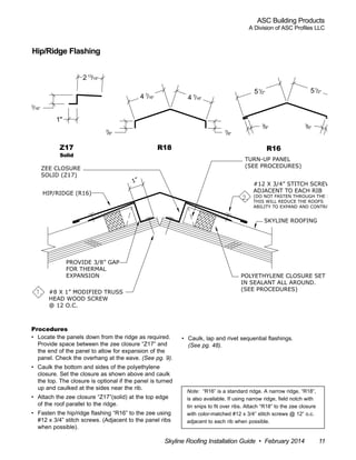 ASC Skyline Roofing Installation Manual | PDF