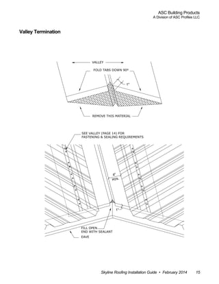 ASC Skyline Roofing Installation Manual | PDF