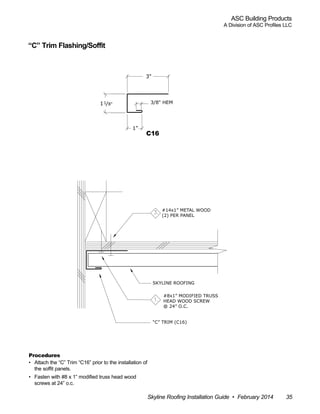 ASC Skyline Roofing Installation Manual | PDF