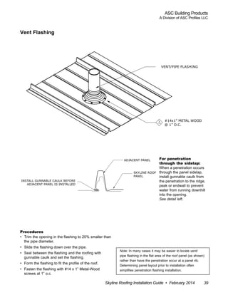 ASC Skyline Roofing Installation Manual | PDF