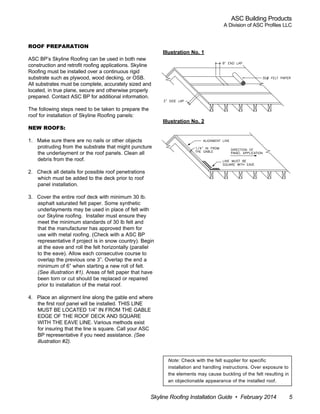 ASC Skyline Roofing Installation Manual | PDF