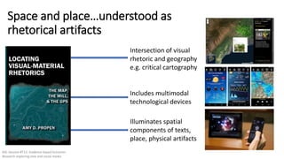 Visual material rhetorics of story map journals | PPT
