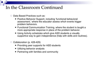Autism Spectrum Disorders | PPT