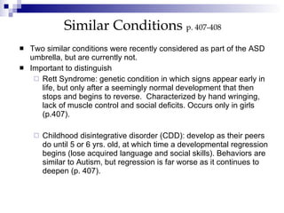 Autism Spectrum Disorders | PPT