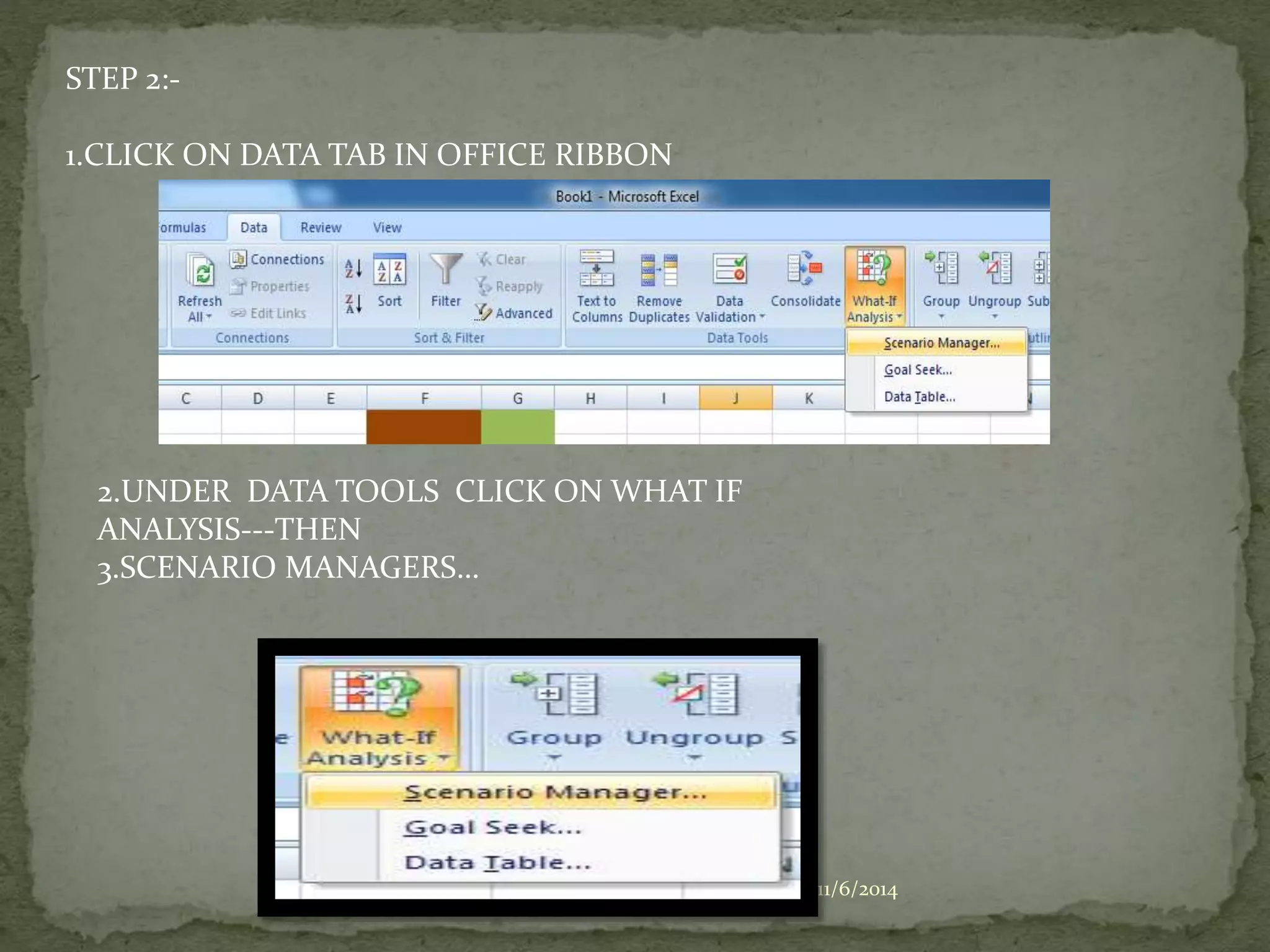 ms excel presentation... | PPTX