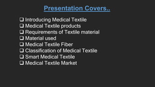 Medical textile | PPT