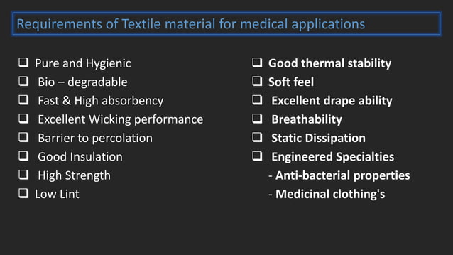 Medical textile | PPT