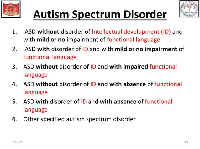 AUTISM SPECTRUM DISORDER, CHILDHOOD AUTISM, ATYPICAL AUTISM | PPTX ...