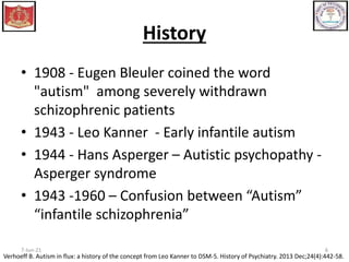 AUTISM SPECTRUM DISORDER, CHILDHOOD AUTISM, ATYPICAL AUTISM | PPTX