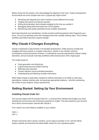 Automating GitHub Workflows with Claude 4 - Step-by-Step Guide to Setting Up the Claude App in ...