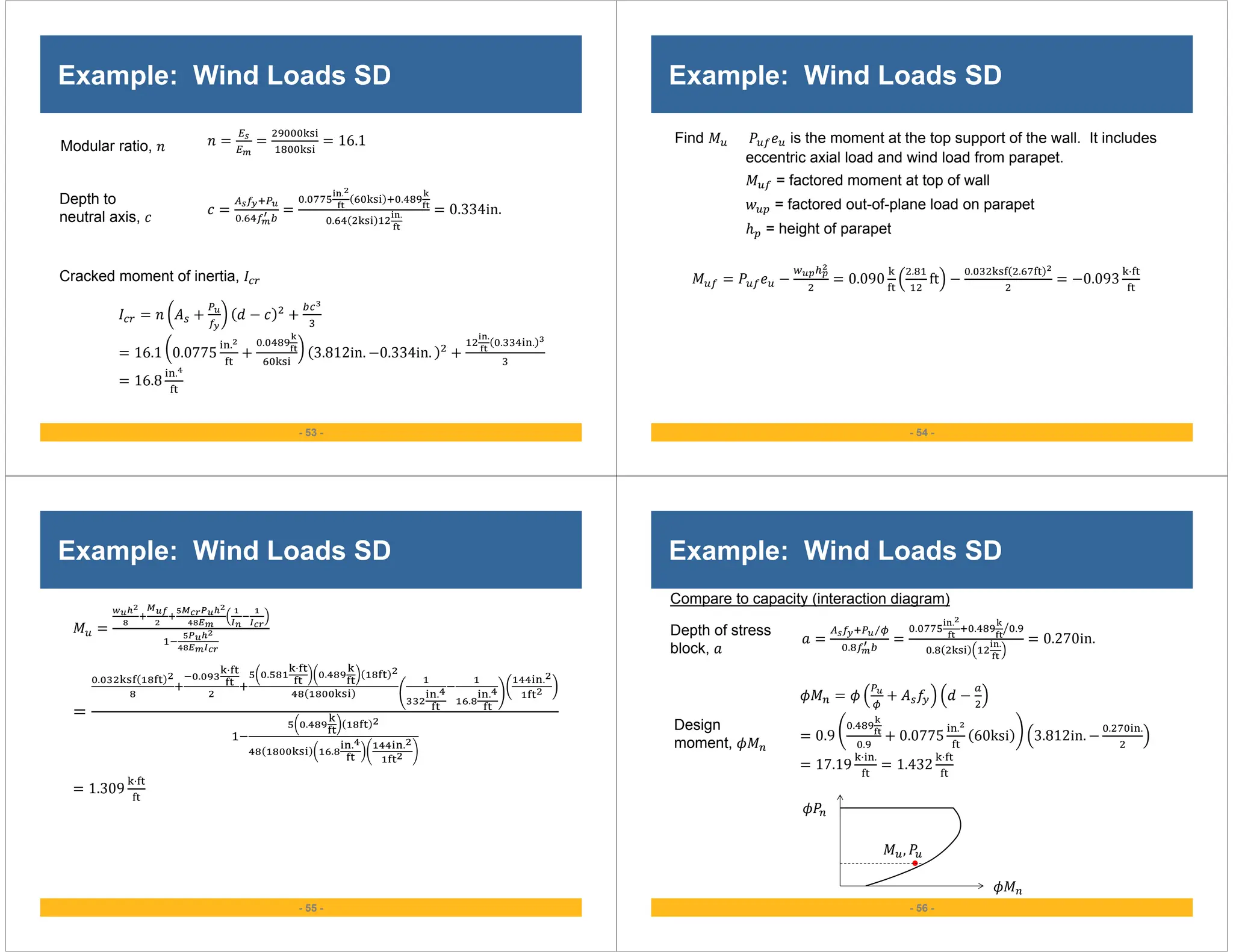 Masonry Design Example for building with brick materials. | PPT