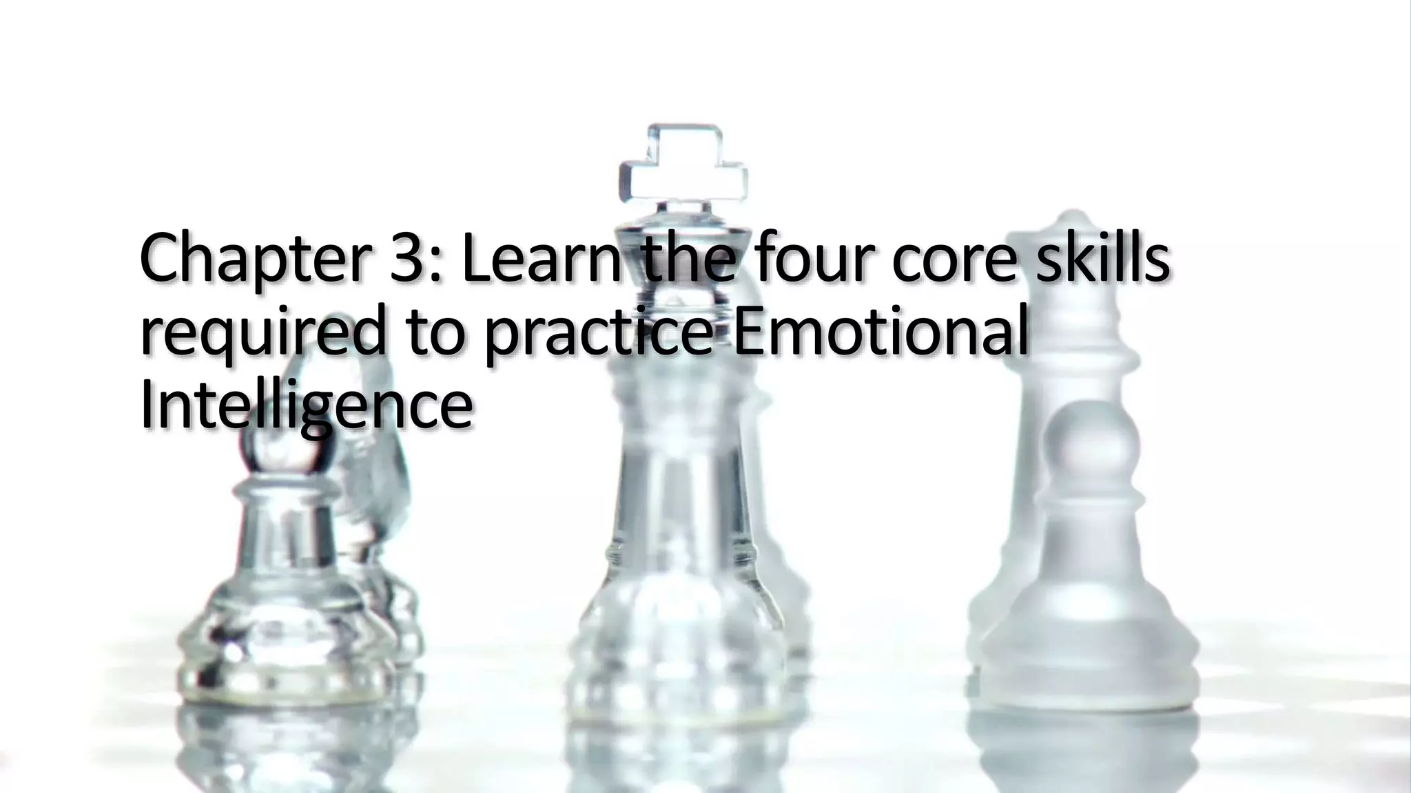Learn the four core skills required to practice Emotional Intelligence ...