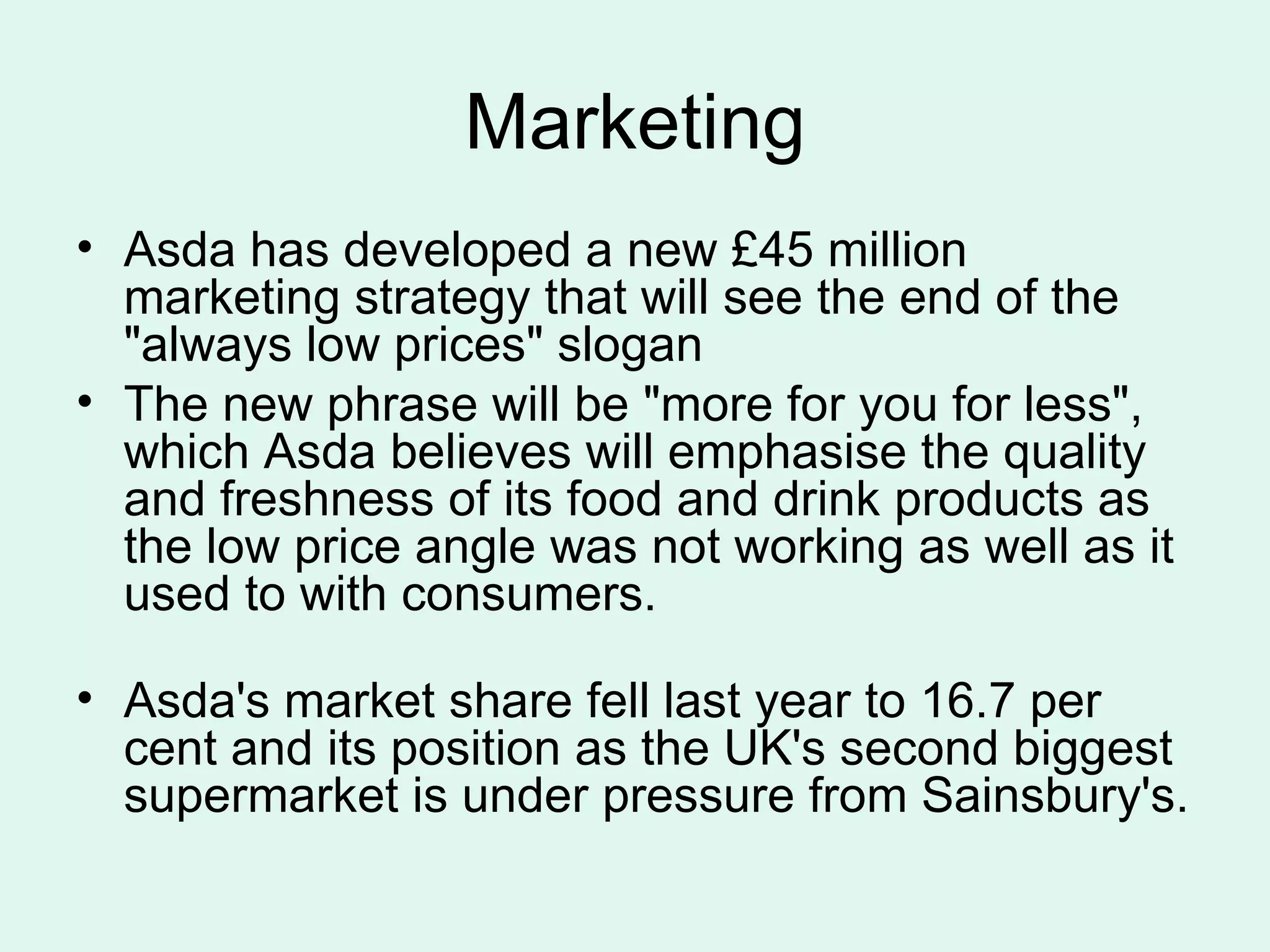 Asda Presentation | PPT