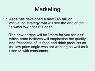Asda Presentation | PPT