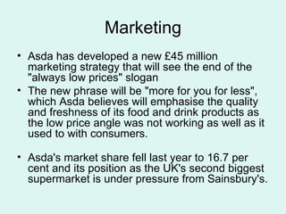 Asda Presentation | PPT