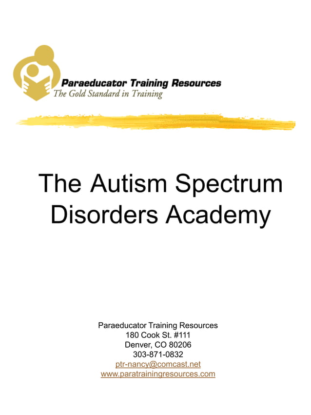 Preparing Paraeducators to Assist Students with Autism | PDF