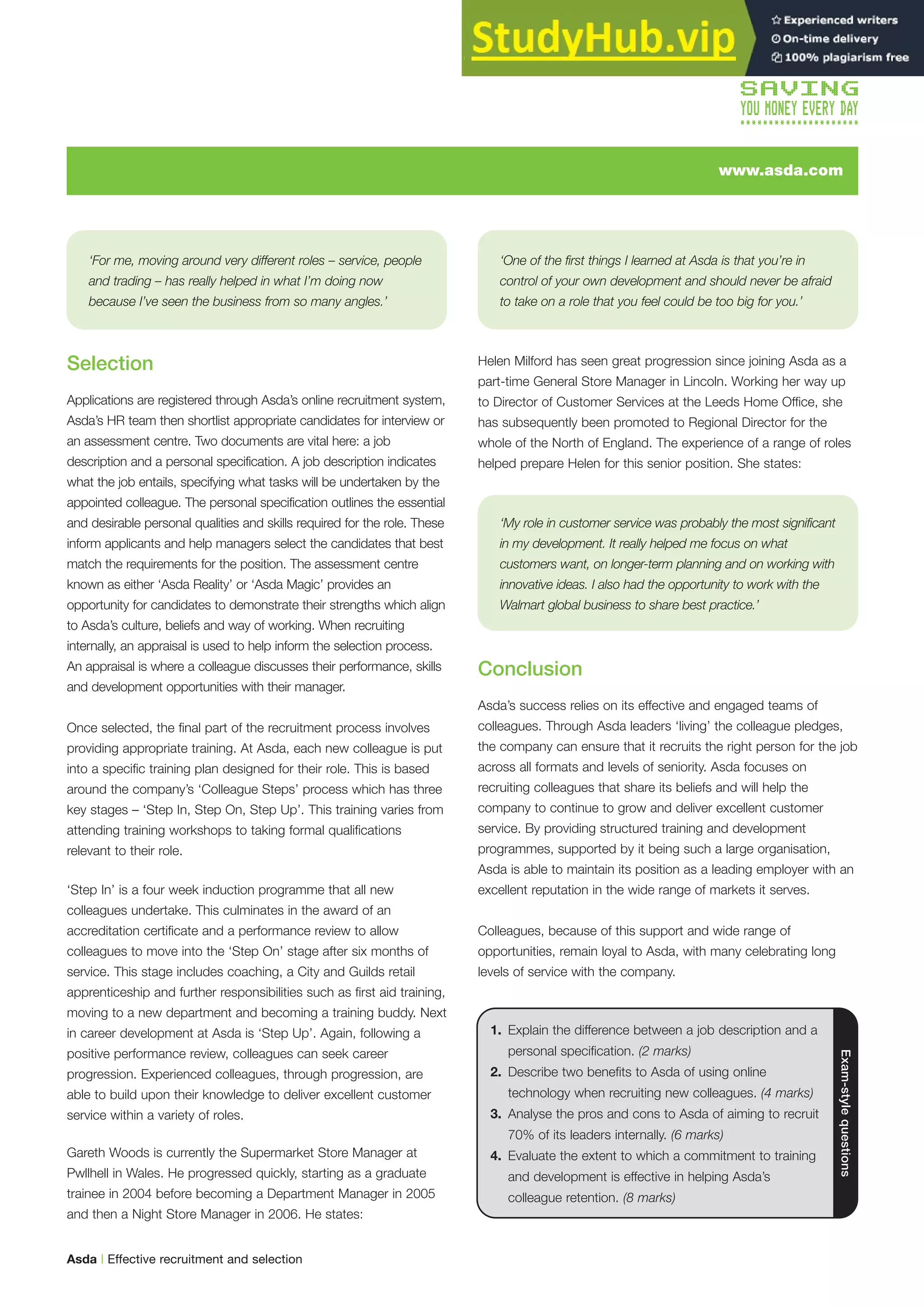 ASDA CASE STUDY | PDF