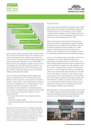 Asda recruitment and selection | PDF
