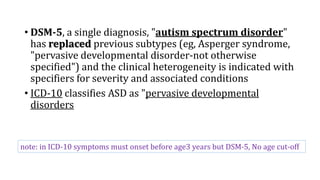 Autism Spectrum Disorders by Dr. Aryan | PPTX