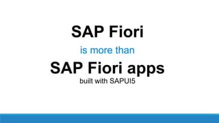 SAP Fiori 3 | PPTX | Computing | Technology & Computing