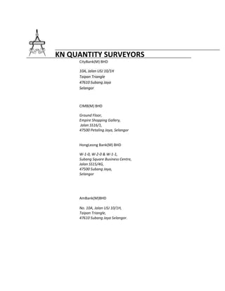 BIll of Quantity | PDF