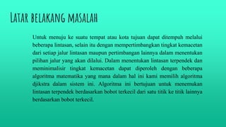 Implementasi Algoritma Djikstra | PPTX