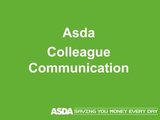 ASDA - a winning team #insidestory | PPTX