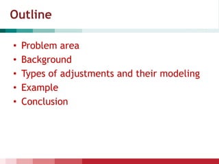 Design of Capability Delivery Adjustments @ASDENCA | PPTX