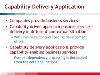 Design of Capability Delivery Adjustments @ASDENCA | PPTX